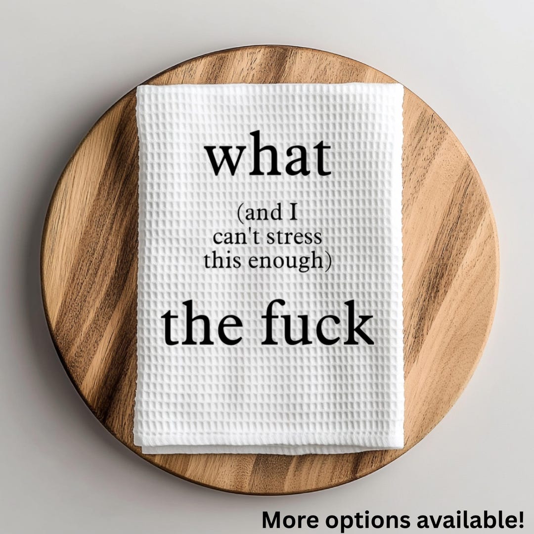 Funny Kitchen Towel Customizable Kitchen Decor Housewarming Gift for ...