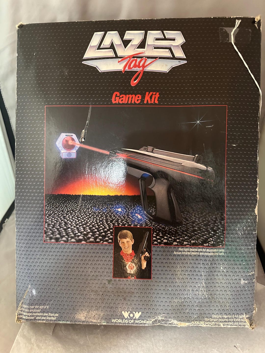 1986 Wow Worlds of Wonder Lazer Tag Game Kit, Vintage Lazer Tag Toy ...