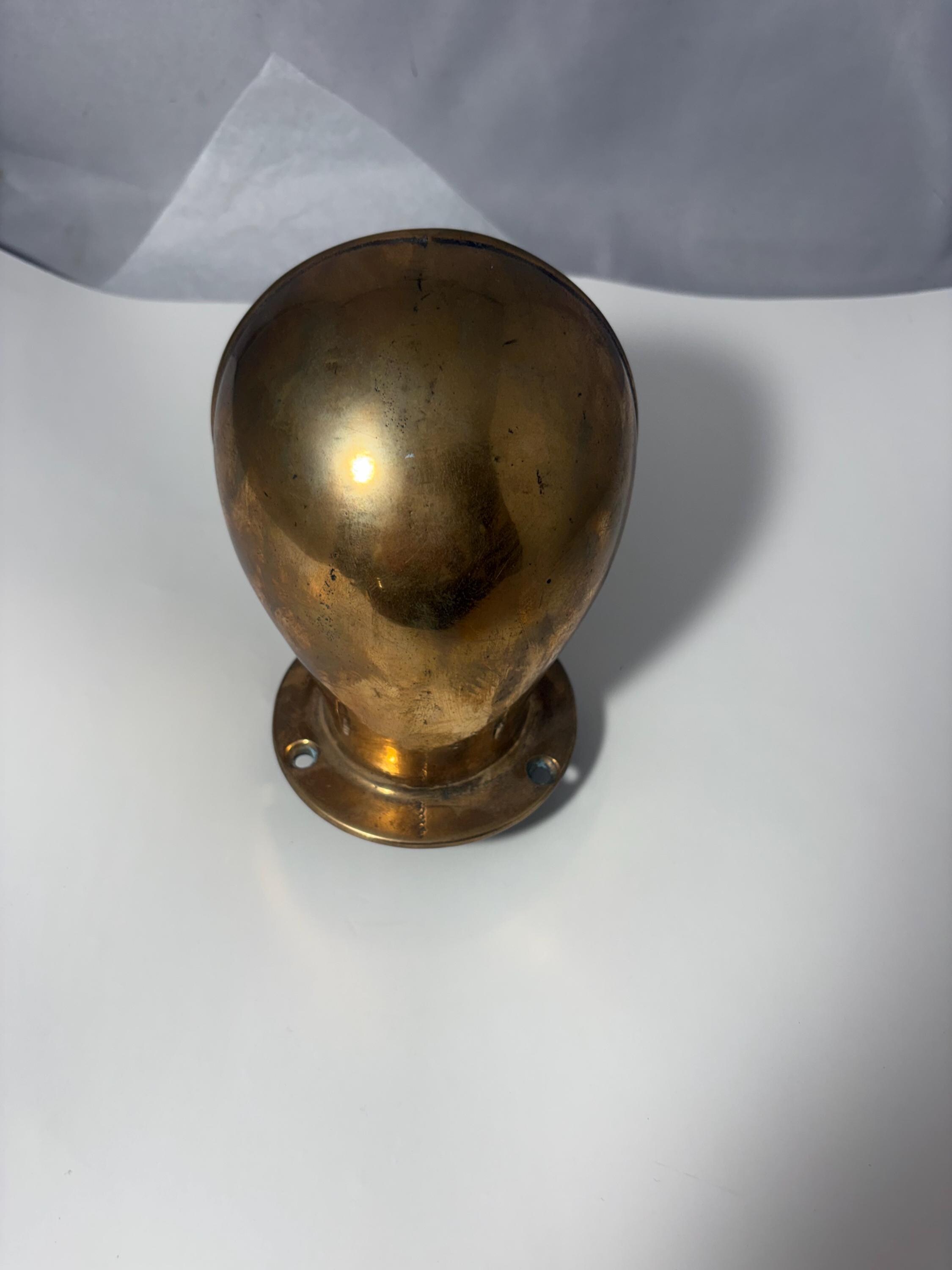 Vintage Marine Brass Cowl Vent, Antique Brass Intake Cover, Boating ...