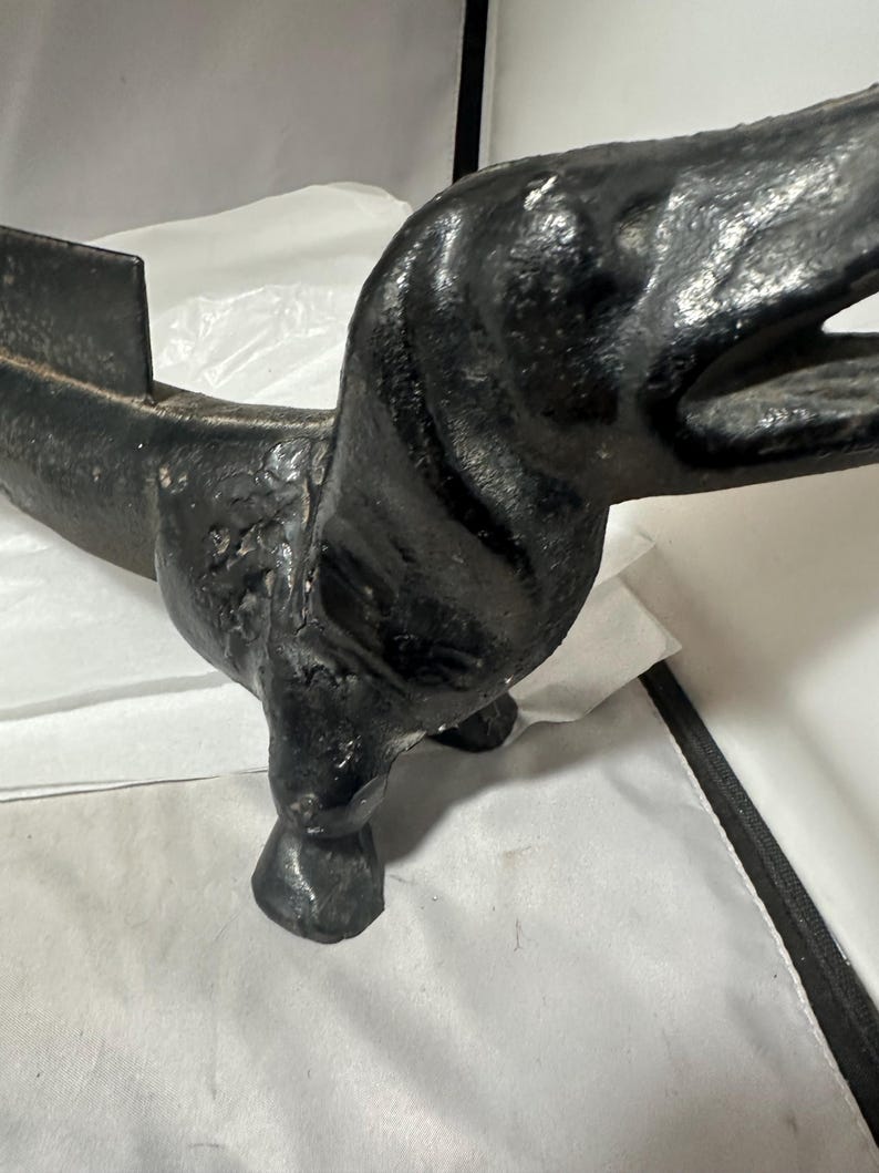 Antique Cast Iron Dachshund Boot Scraper, Dog Decor - Etsy UK