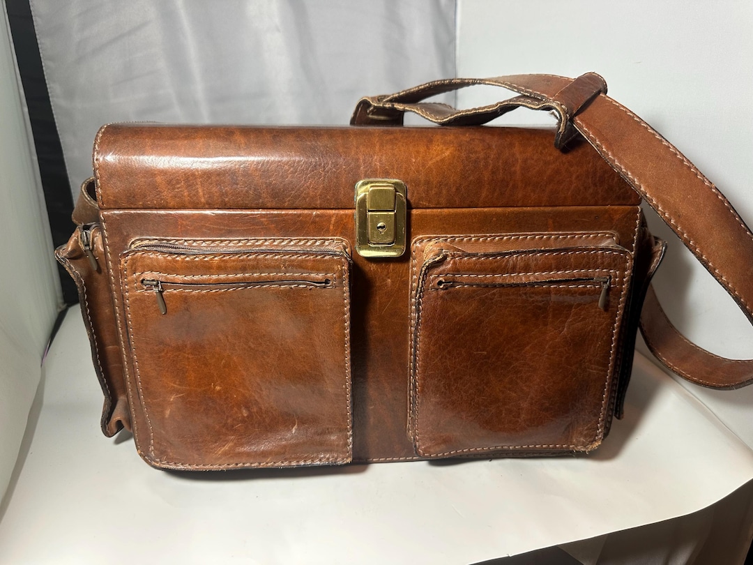 The Bridge Vintage Leather Camera Bag, Retro Camera Bag, Photography ...