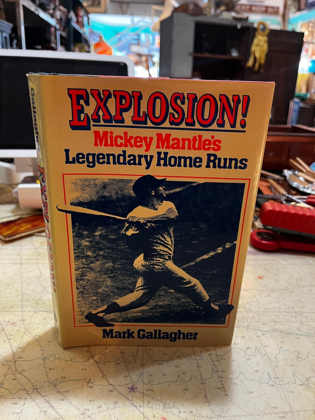 Explosion Mickey Mantle's Legendary Home Runs, Antique Book, Rare Book ...