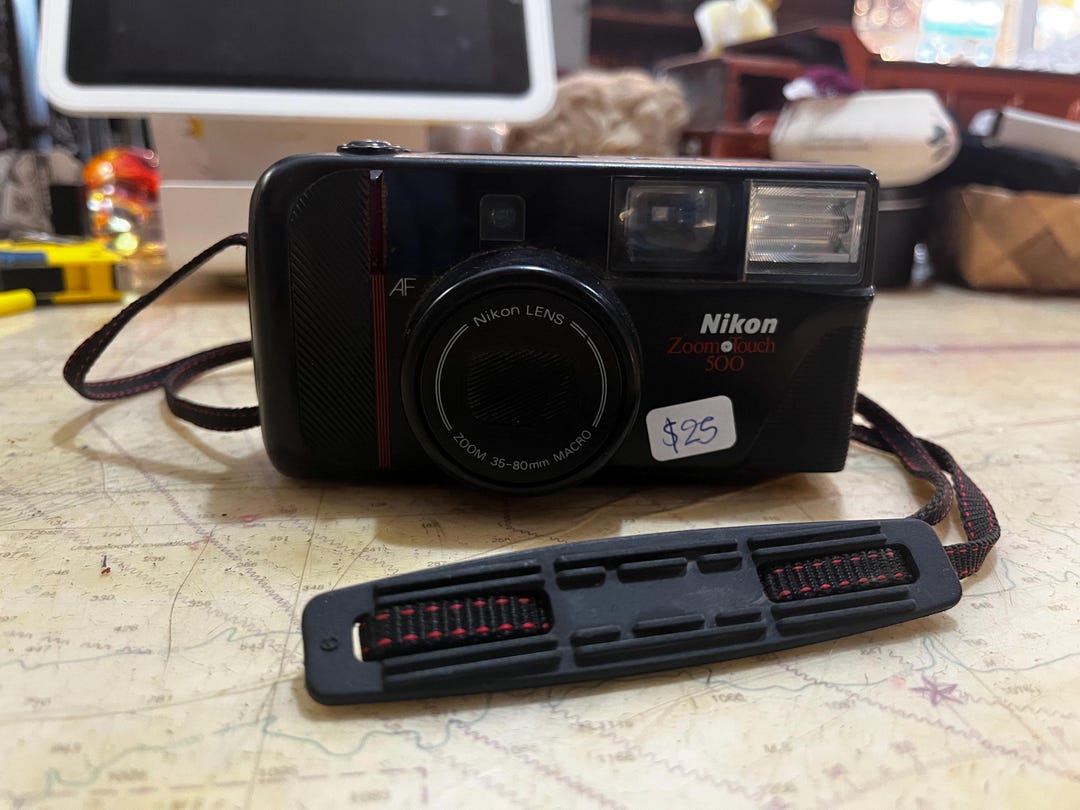 Nikon Zoom Touch 500 Film Camera, 35mm Point-and-shoot, Photography ...