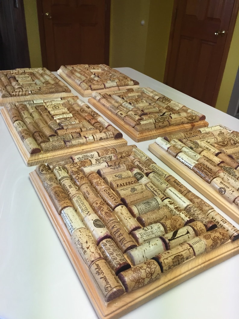 Custom Made Wine Cork Trivets - Etsy