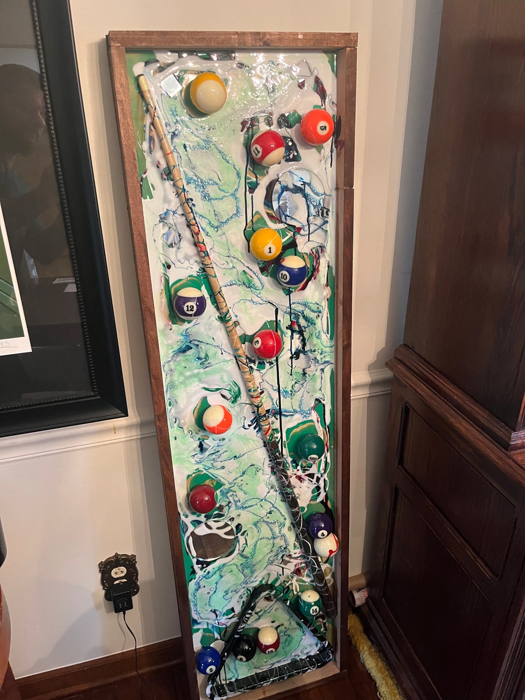 Pool / Billiard Epoxy Resin Wall Art - Etsy