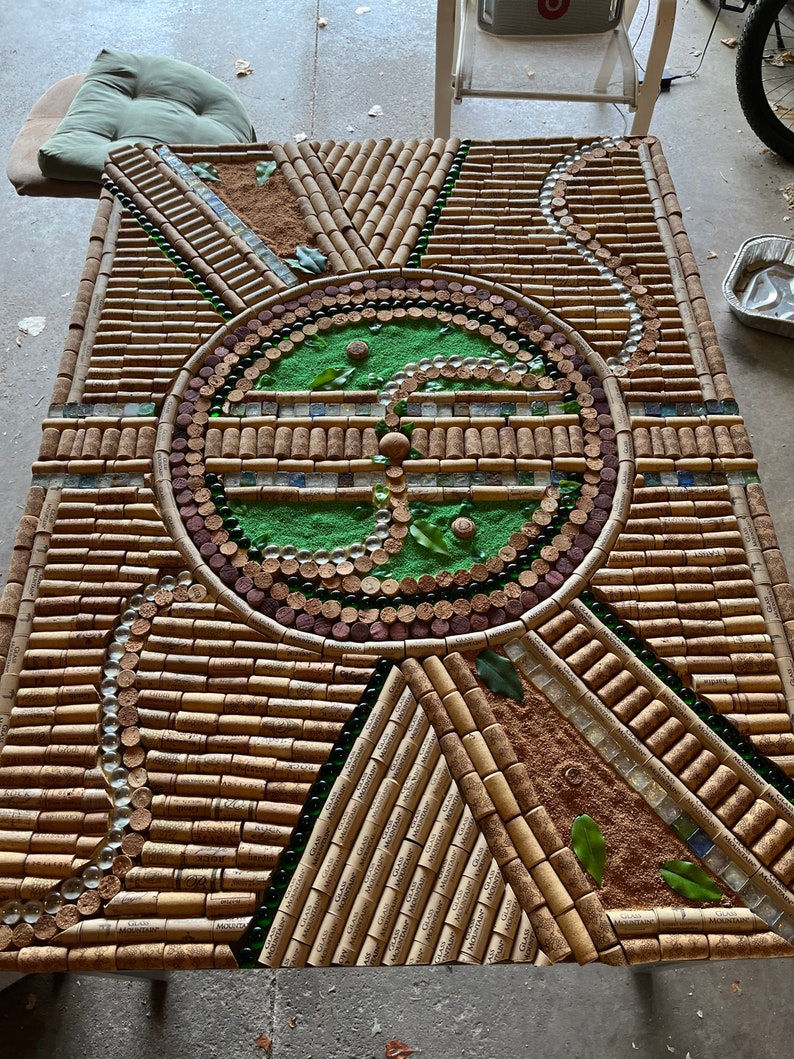 Epoxy Resin Wine Cork Table - Etsy