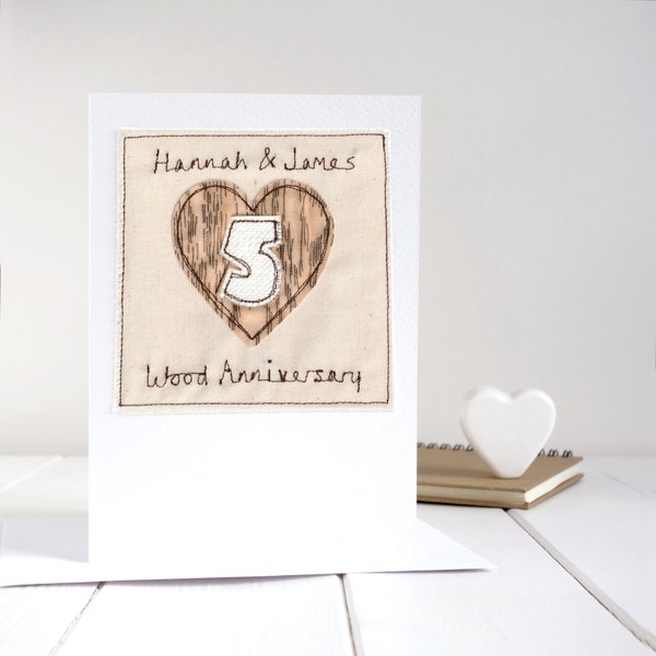 5th Wedding Anniversary Card Son and Wife - Etsy