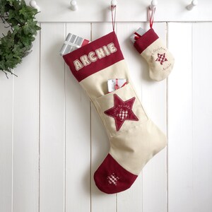 Personalised Embroidered Letter to Santa Christmas Stocking - Xmas ...