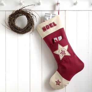Personalised Embroidered Letter to Santa Christmas Stocking - Xmas ...