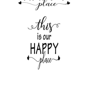 This is Our HAPPY PLACE / Classroom Decor Vinyl Decal / RV Decal ...