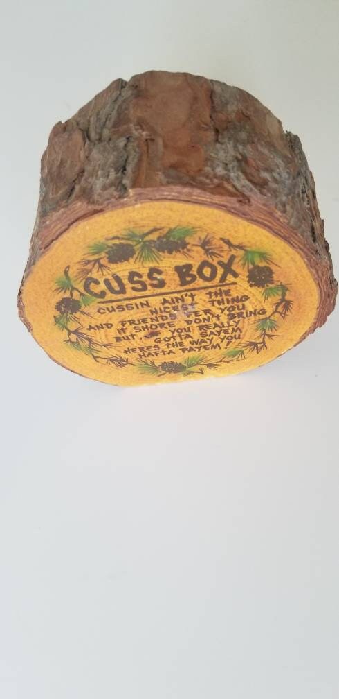Vintage Cuss Box / Yosemite Souvenir / Piggy Bank