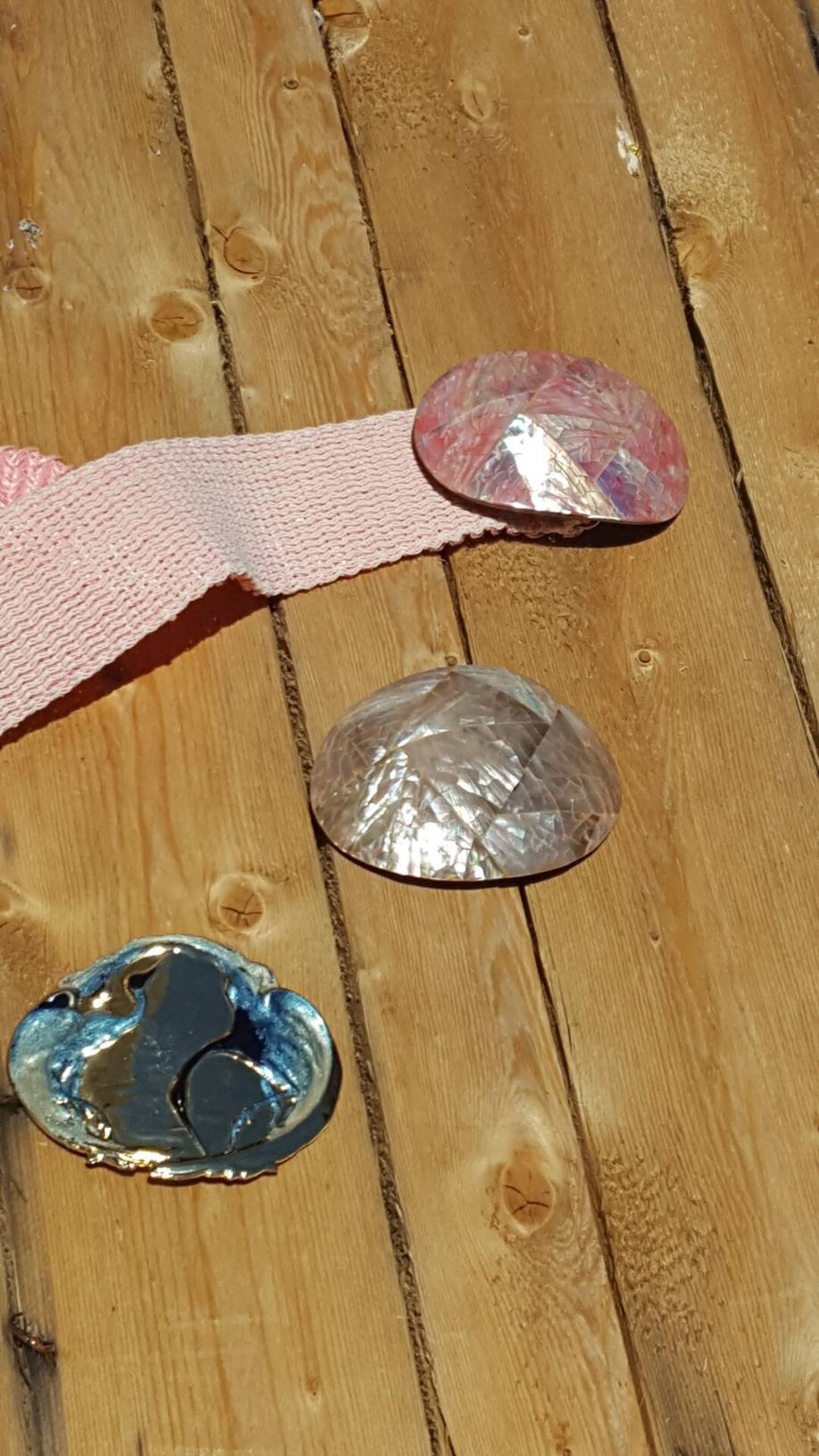 Vintage Buckle / Charmant Belts Inc / Beverly Hills / Pink / Blue ...