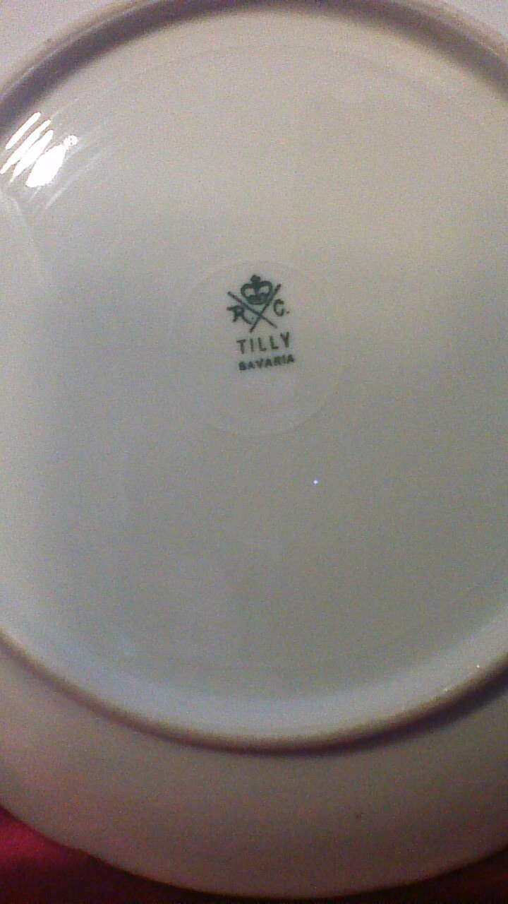 Strawberry Vine Hand painted Signed Bavarian R C Tilly Plate