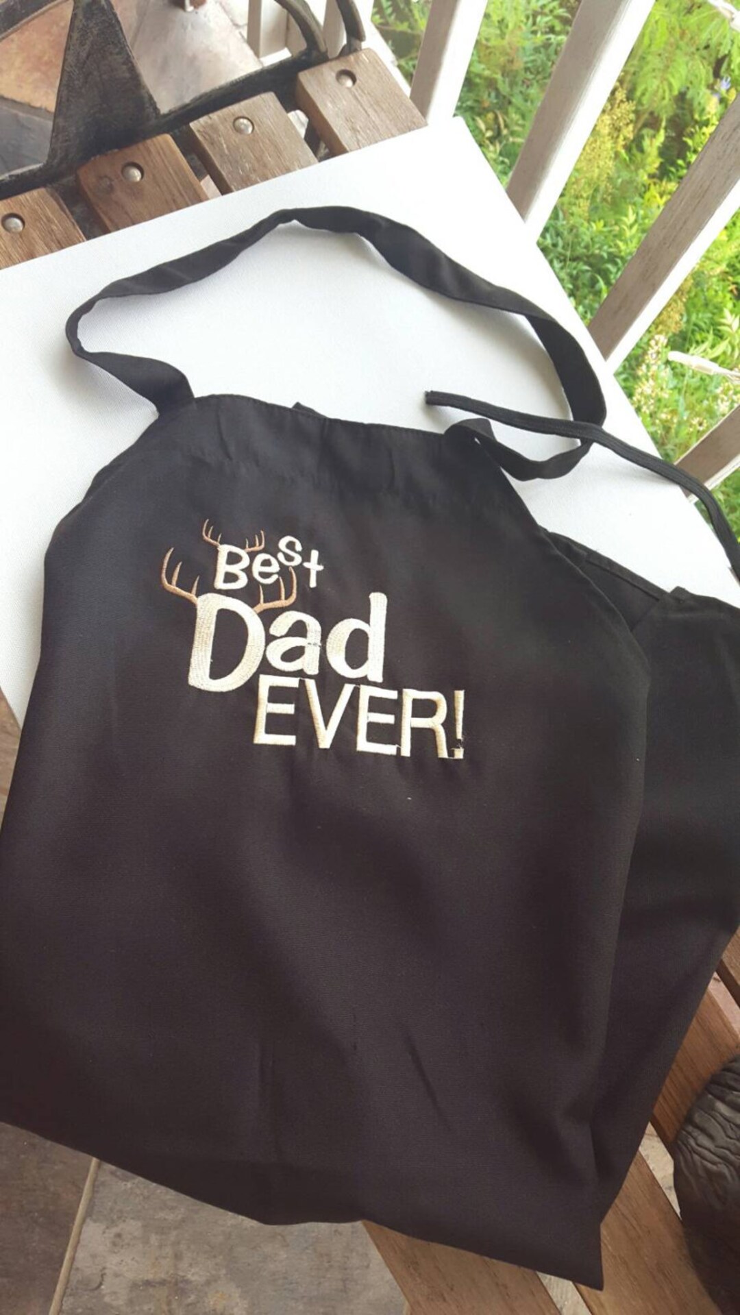 Best Dad Ever Full Length Apron. ANTLER APRON Father's Day Gift - Etsy