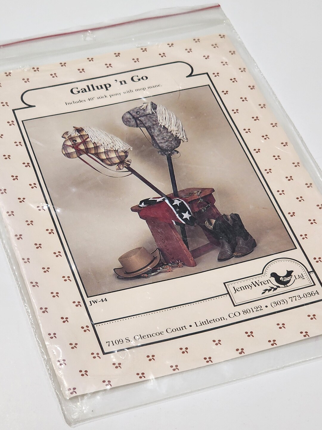 Vintage Stick Horse Pattern / Gallup 'n Go by Jenny Wren / 1990 - Etsy