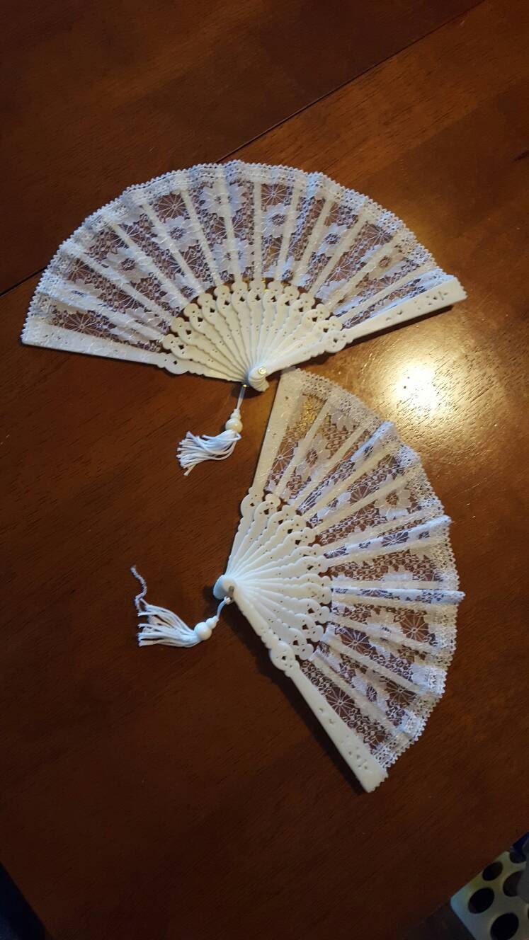 Victorian Lace Hand Fans