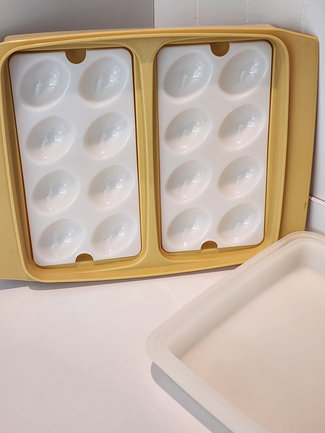 Tupperware Harvest Gold Deviled Egg Keeper / Egg Storage / Tupperware ...