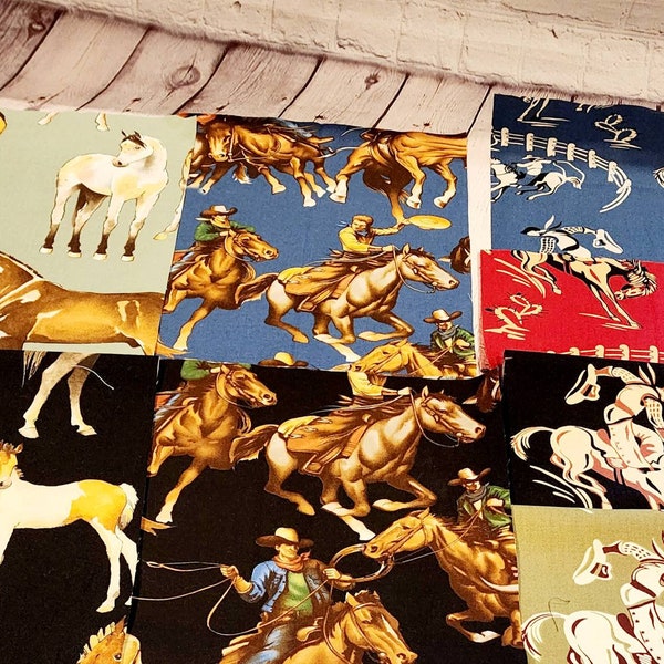 Western Horse Fabric - Etsy