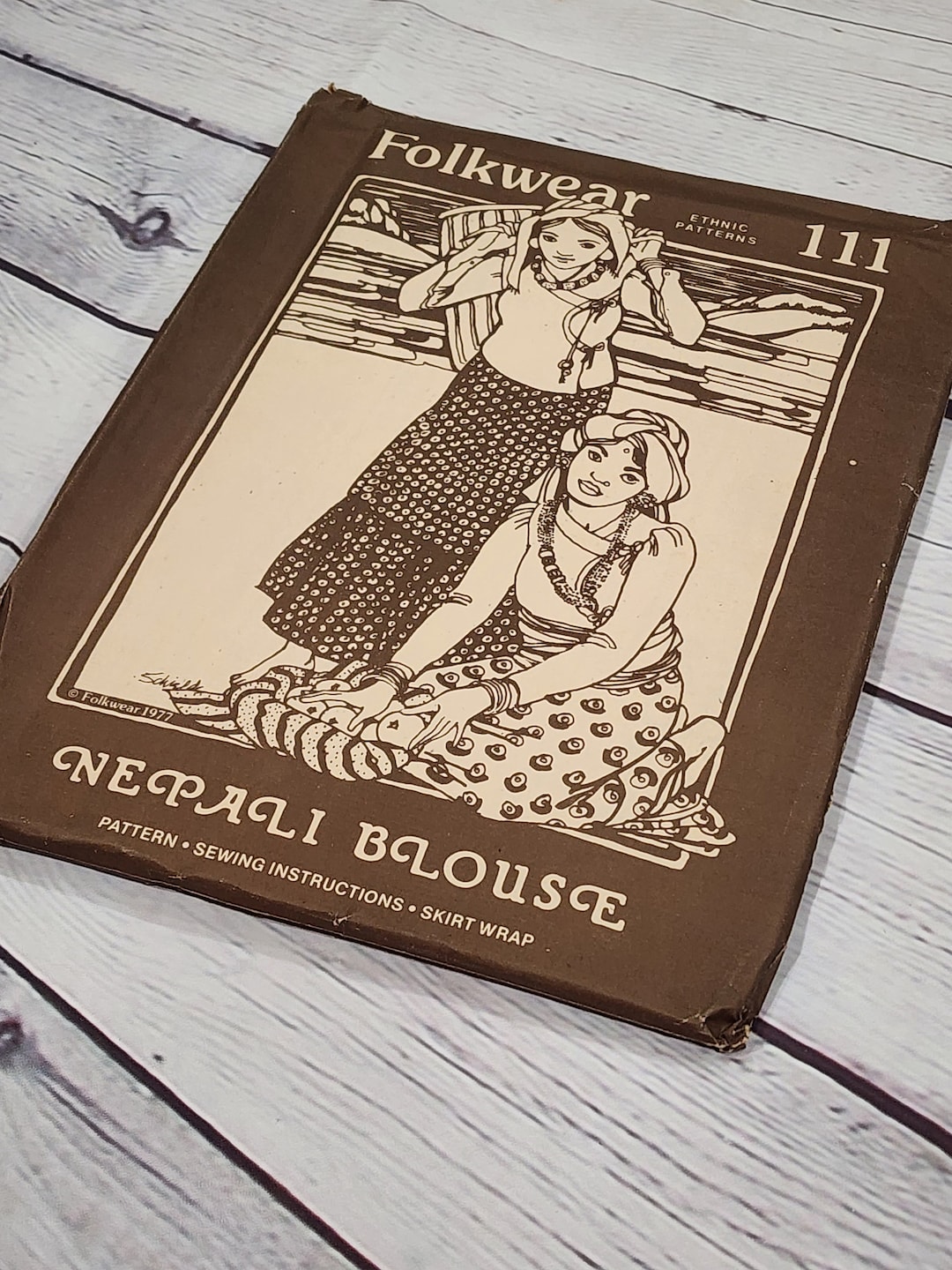 Folkwear Uncut Nepali Blouse Pattern 111 / Ethnic Pattern / 1977 - Etsy