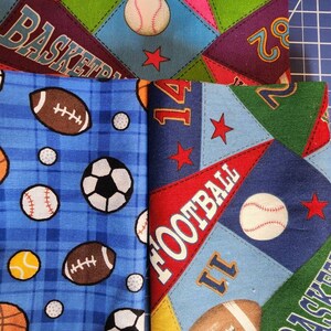 Sports Fabric Bundle / Baseball / Football / Soccer/ Basketball - Etsy