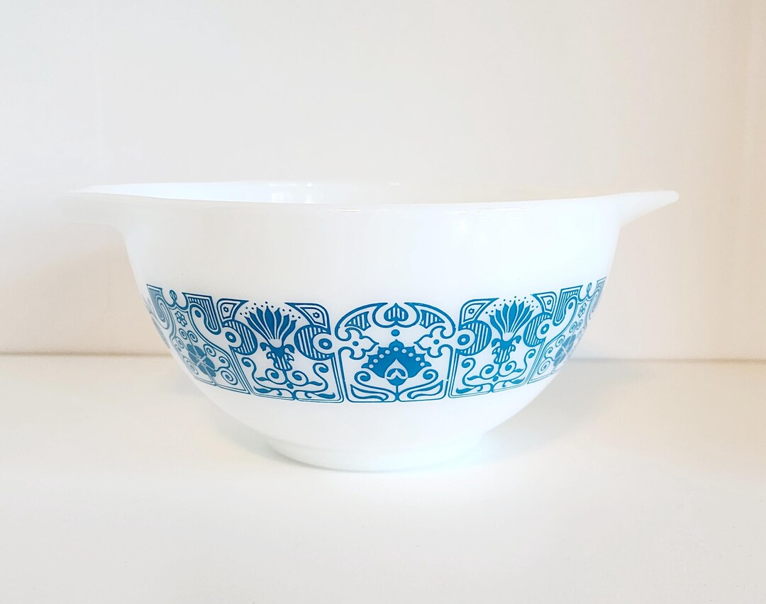 Vintage Horizon Blue PYREX Dish / Blue White Dish /1-1/2 Pint ...