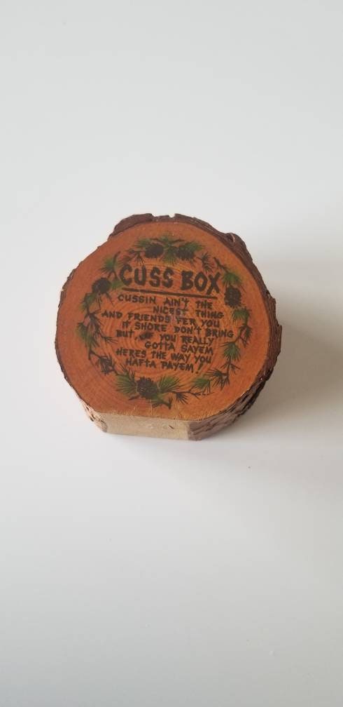 Vintage Cuss Box / Yosemite Souvenir / Piggy Bank