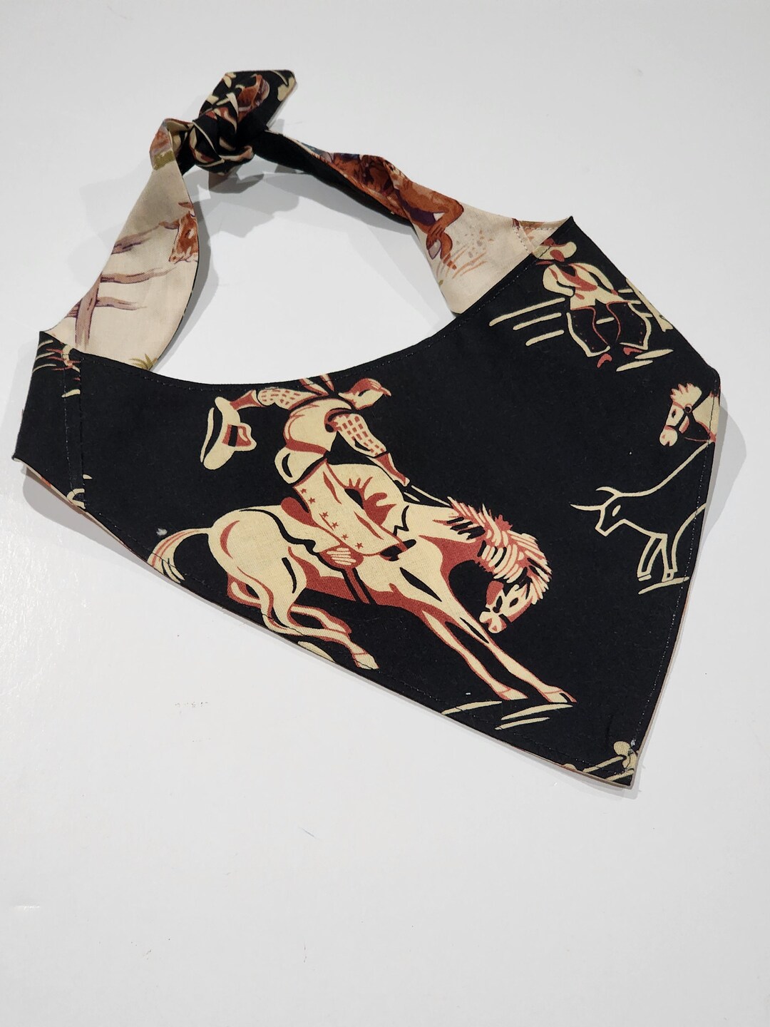 Reversible Dog Bandana / Cowboy Pet Neckwear / Rodeo Bandana - Etsy