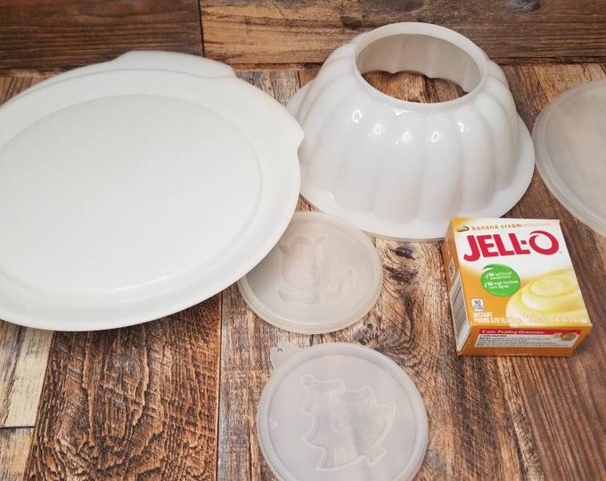 Vintage Tupperware Super Seal Jello Mold / Jello Mold Set / Christmas ...