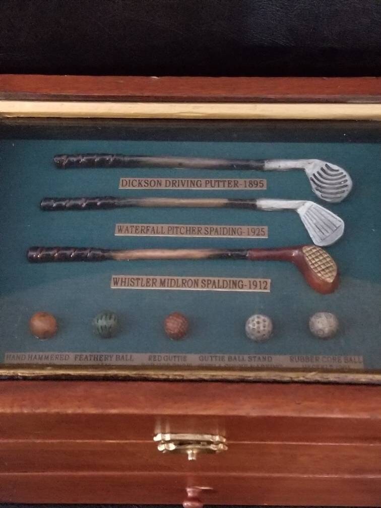 Vintage Golf Jewelry Box / Wood storage / Golf Club Jewlery Box / Golf ...
