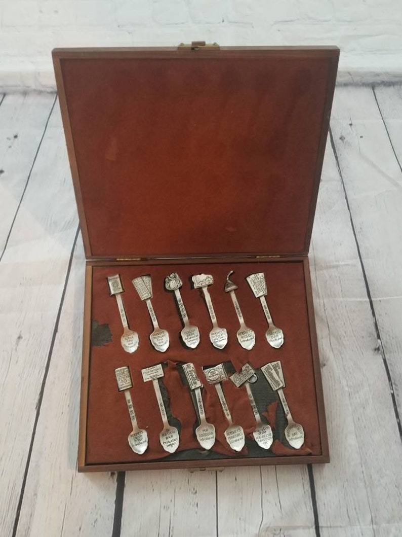 Vintage 12 Piece Hershey's Collectible Spoon Collection - Etsy