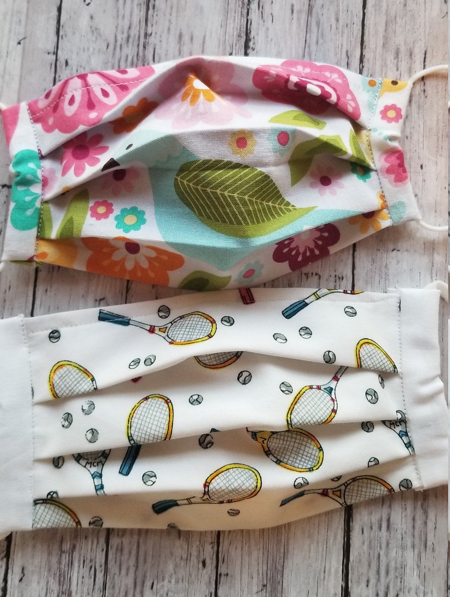 Tennis Face Mask / 3 layer Cotton Mask / Reusable Washable Face Mask ...
