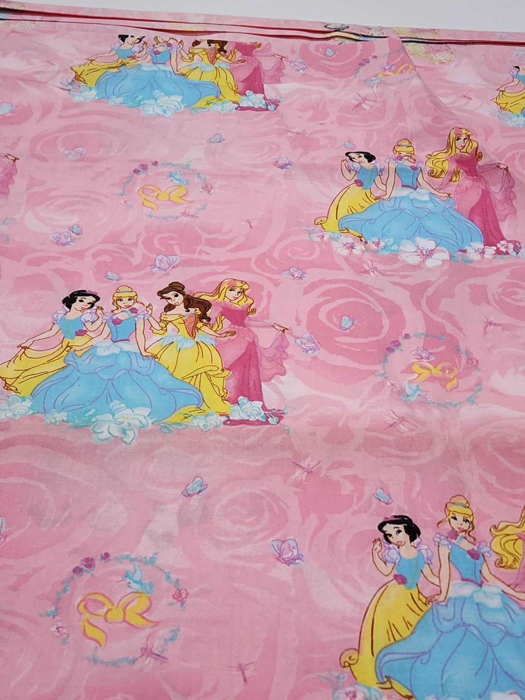Disney Princess Pink Fabric by the Yard / 5292 - Etsy