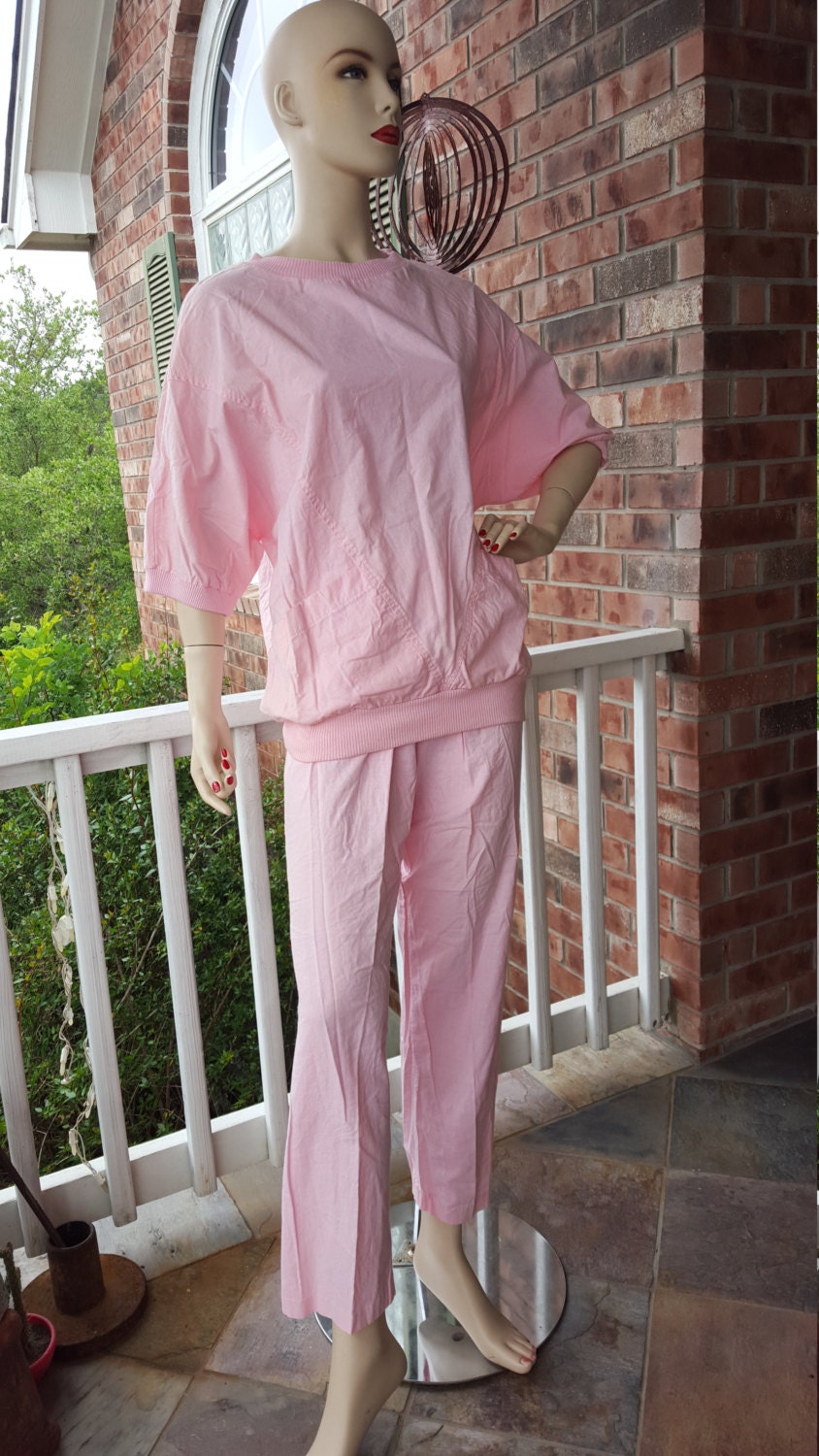 Vintage Jogging Suit / California FANTASY / Pink 80's 2 Piece / Lounge ...