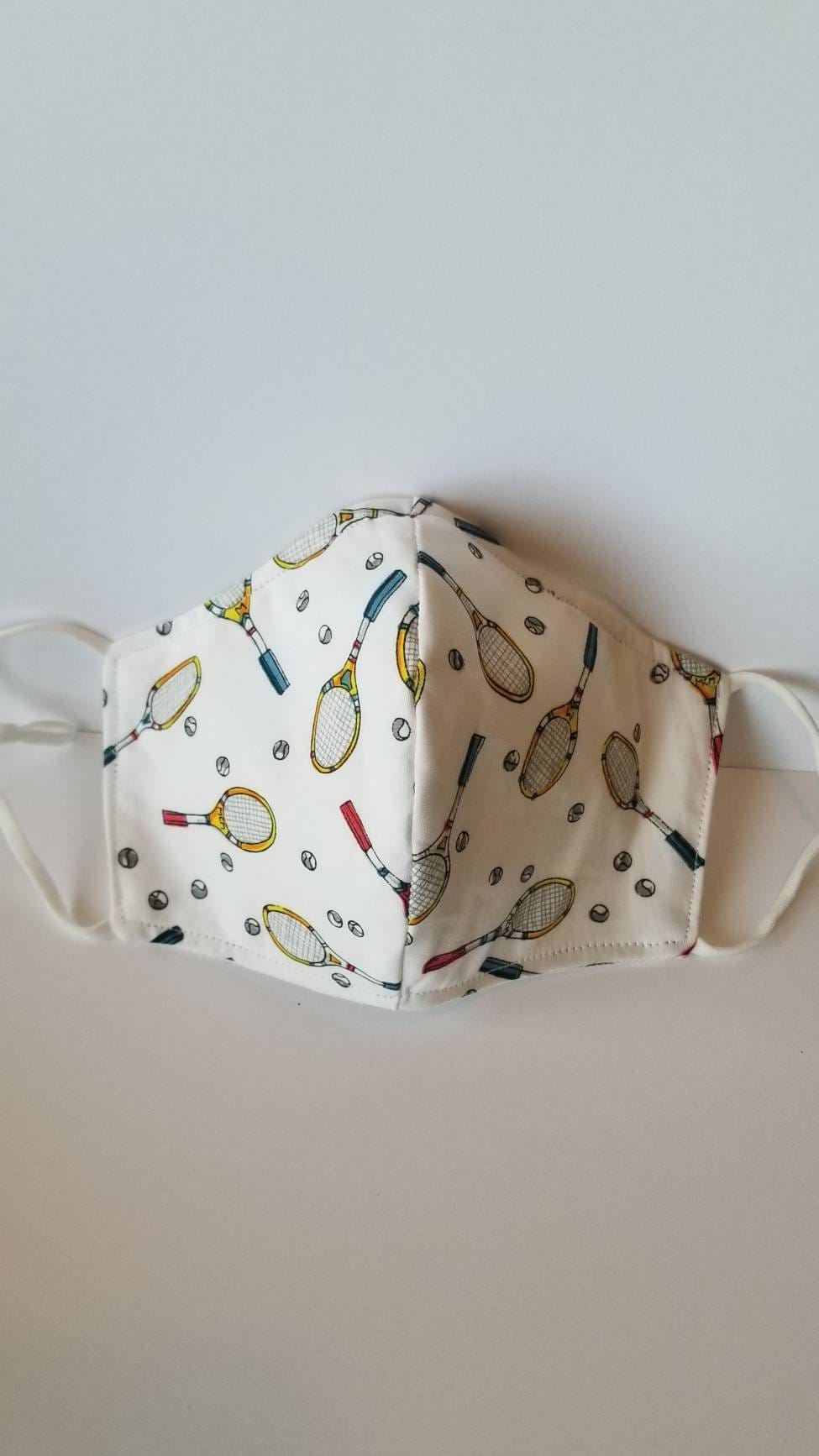Tennis Face Mask / 3 layer Cotton Mask / Reusable Washable Face Mask ...