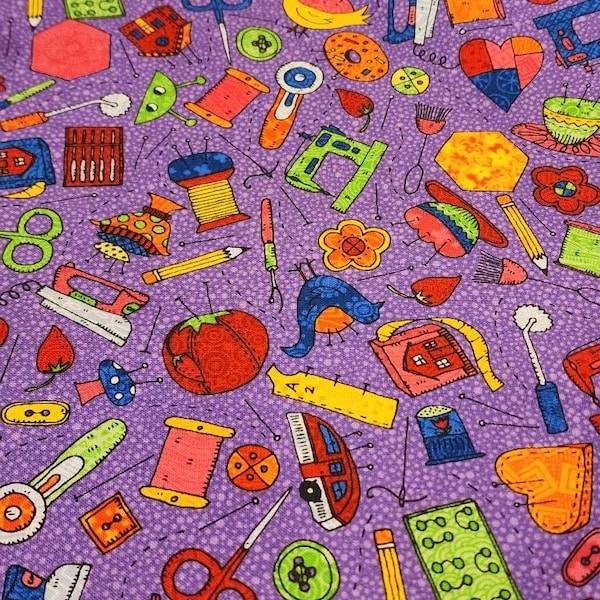 Sewing Theme Fabric - Etsy