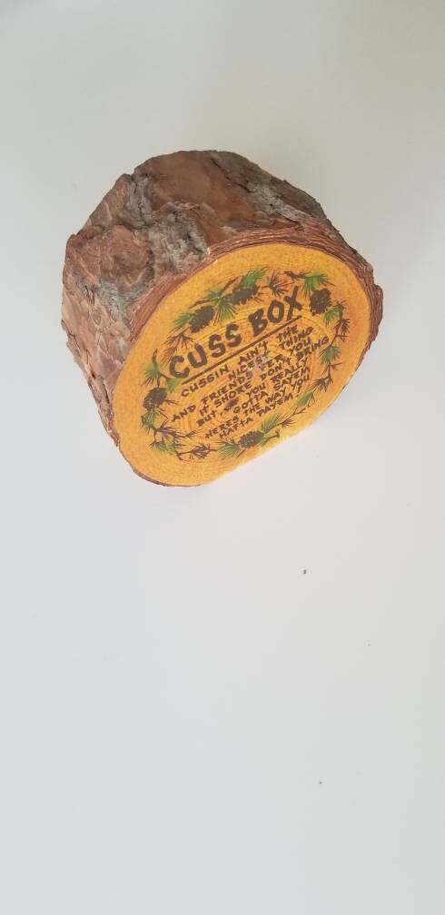Vintage Cuss Box / Yosemite Souvenir / Piggy Bank