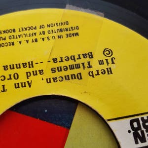 THE JETSONS 45 RPM Record / 3 on 1 Golden Record / Hanna Barbers ...