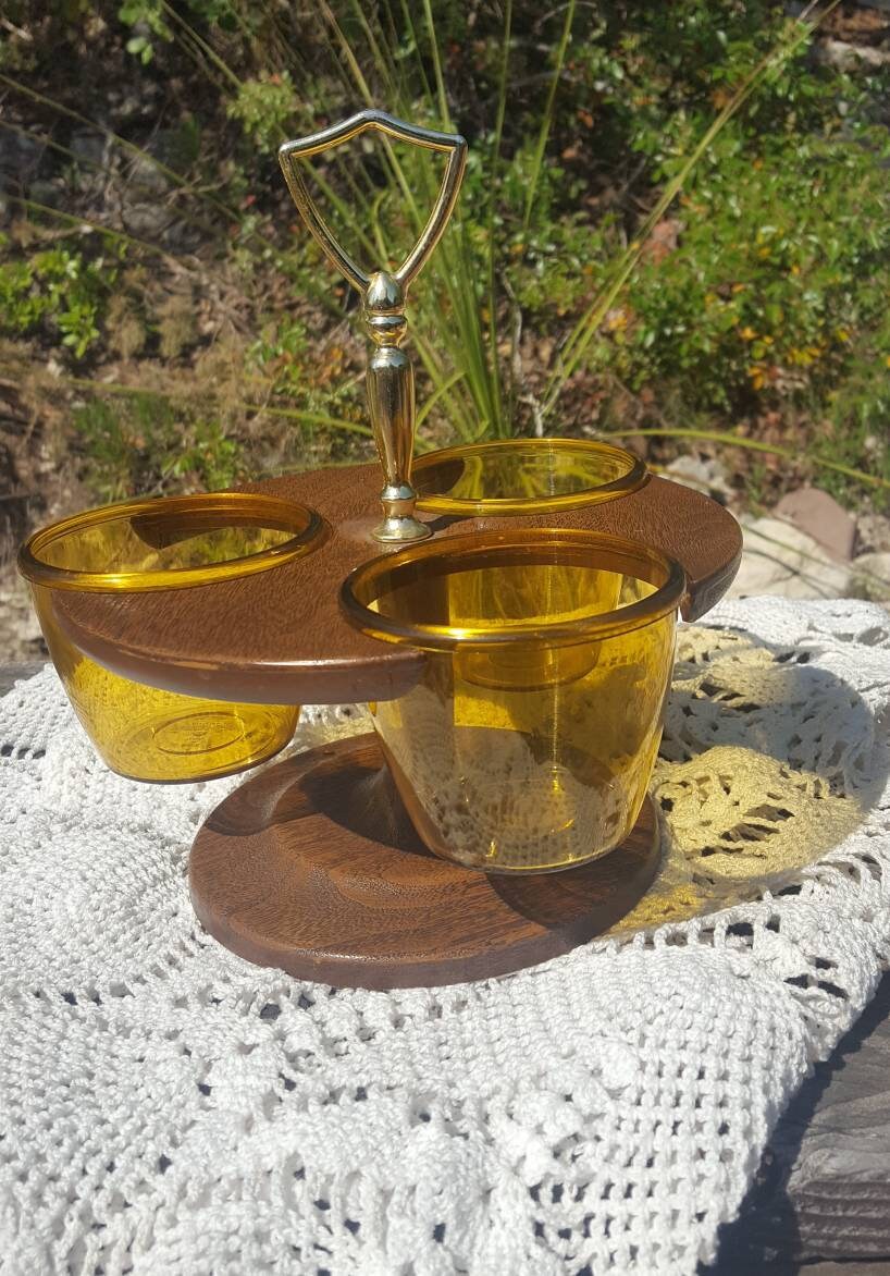 Vintage Condiment Caddy / West Bend Thermo Serv / Relish Tray / Party ...