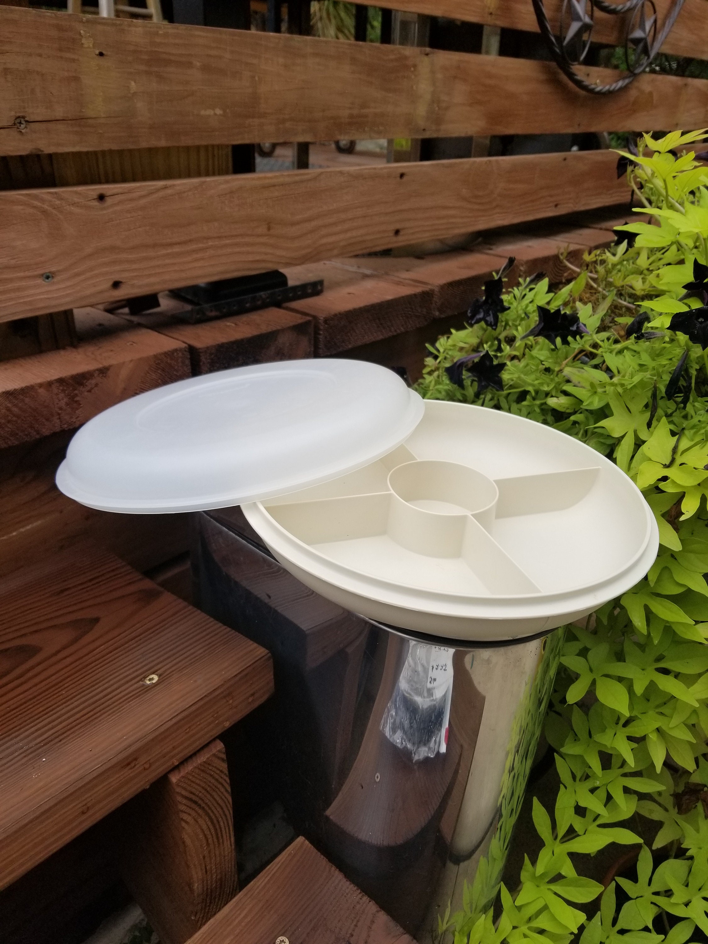 Tupperware Small Party Tray / Hostess Gift / Vintage Kitchen Container ...