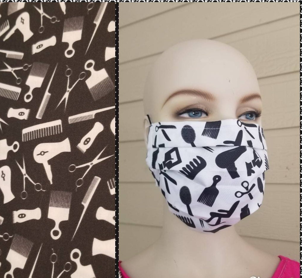 Face Mask / Salon Face Covering / Barber Shop Face Mask / Hair Stylist ...