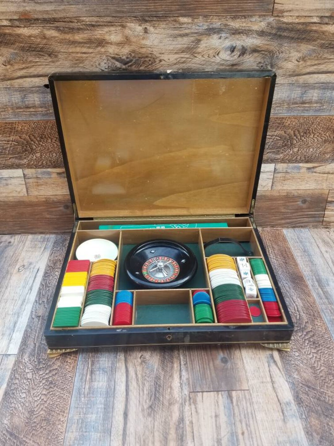 Mid Century Roulette Game Case / Made in Italy / Biribi / Casino Game ...