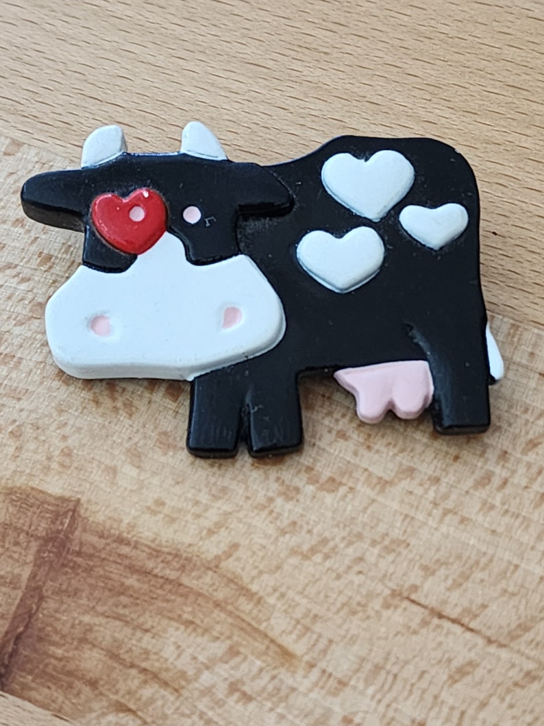 1989 Cow Hallmark Lapel Pin / Dairy Cow Pin - Etsy