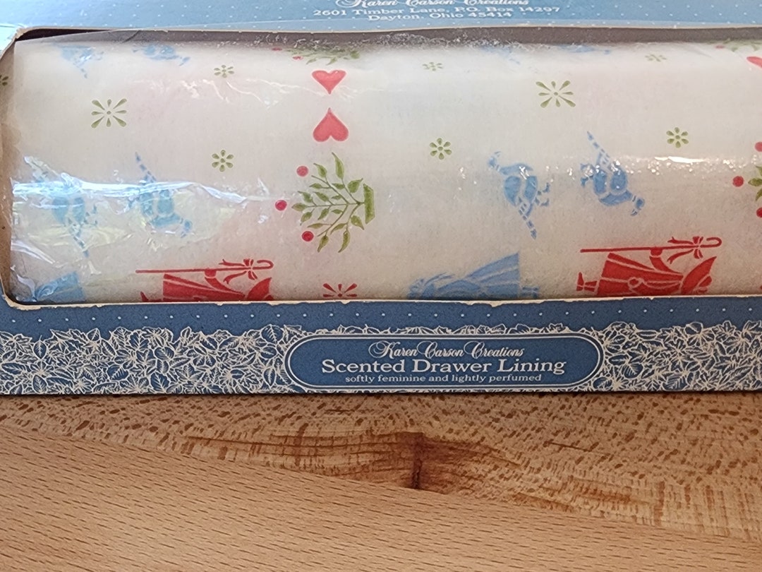 Vintage 1960's Drawer Liner / Karen Carson Creations / Pokyfab ...