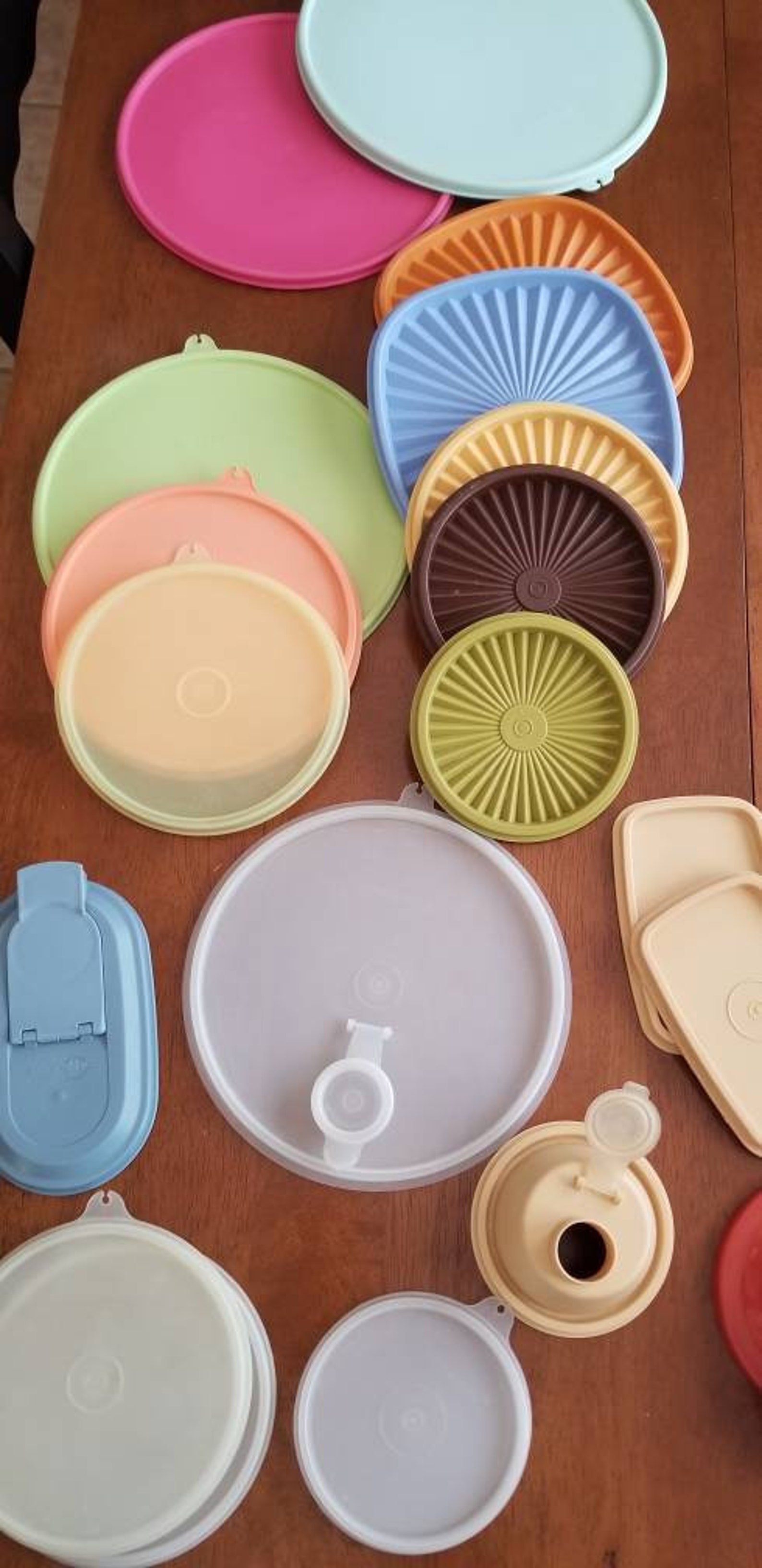 Vintage Tupperware Replacement Lids / Servalier / Flip Top / Spout ...