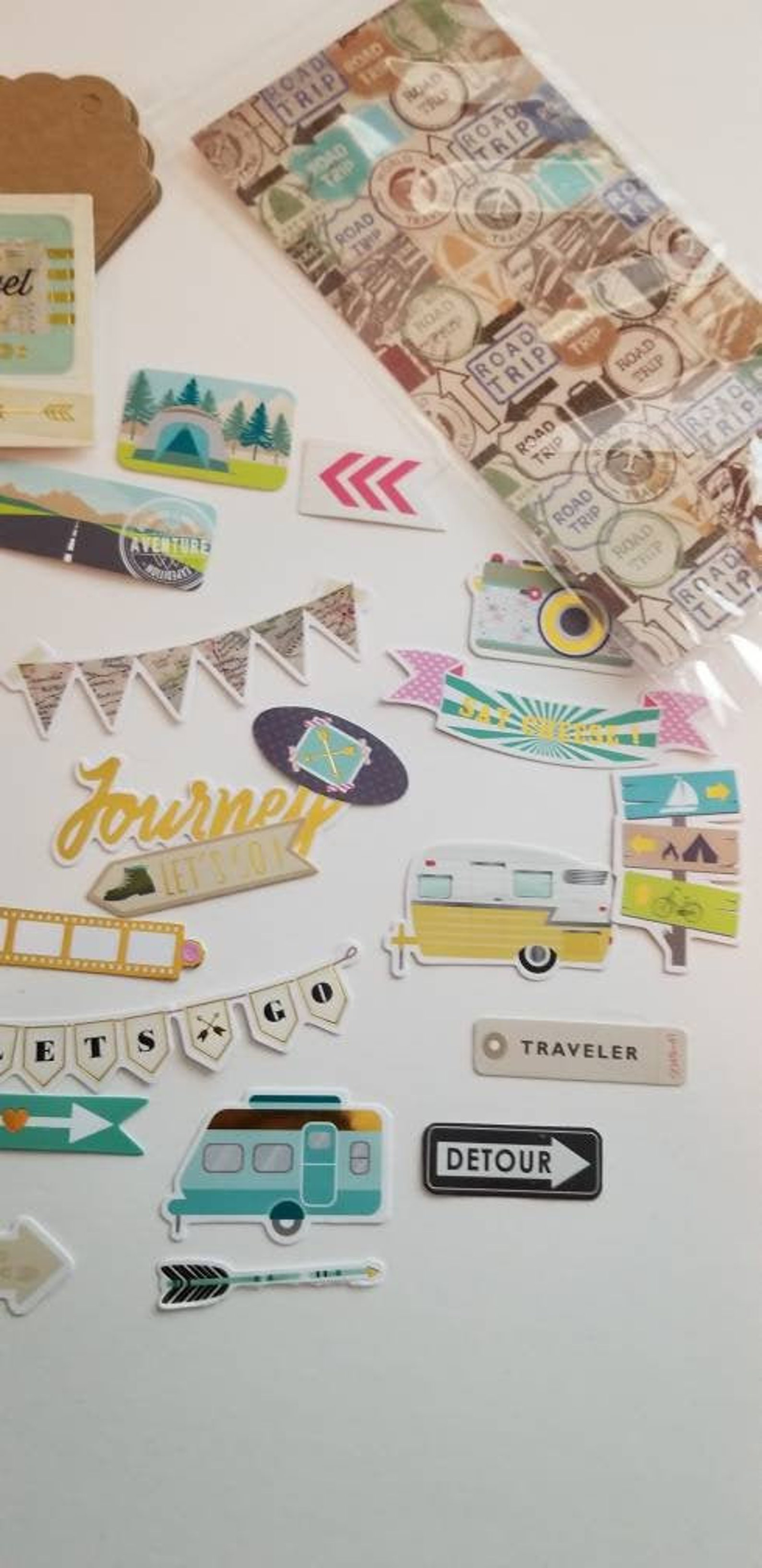 RV Die Cuts / Junk Journal Fillers / Pocket Fillers / Paper / | Etsy