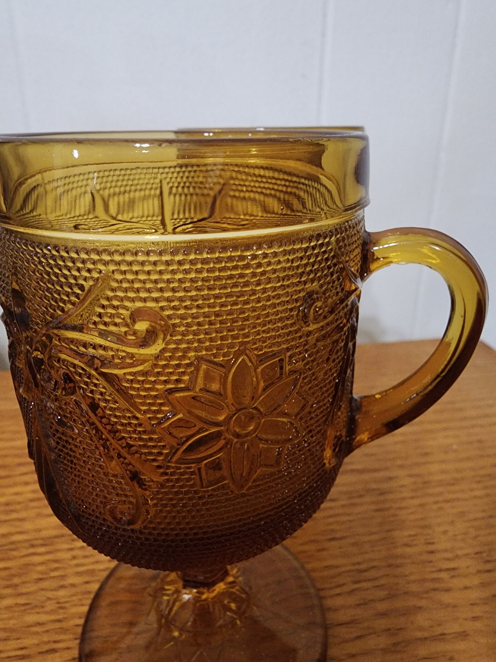 Indiana Glass Amber Tiara Sandwich Pattern Goblets / Set of 4 - Etsy