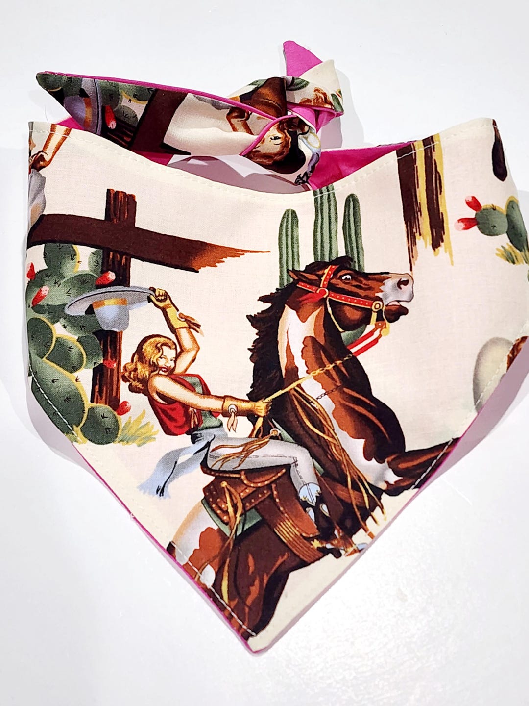 Cowgirl Dog Bandana / Cowboy Pet Neckwear / Rodeo Bandana - Etsy