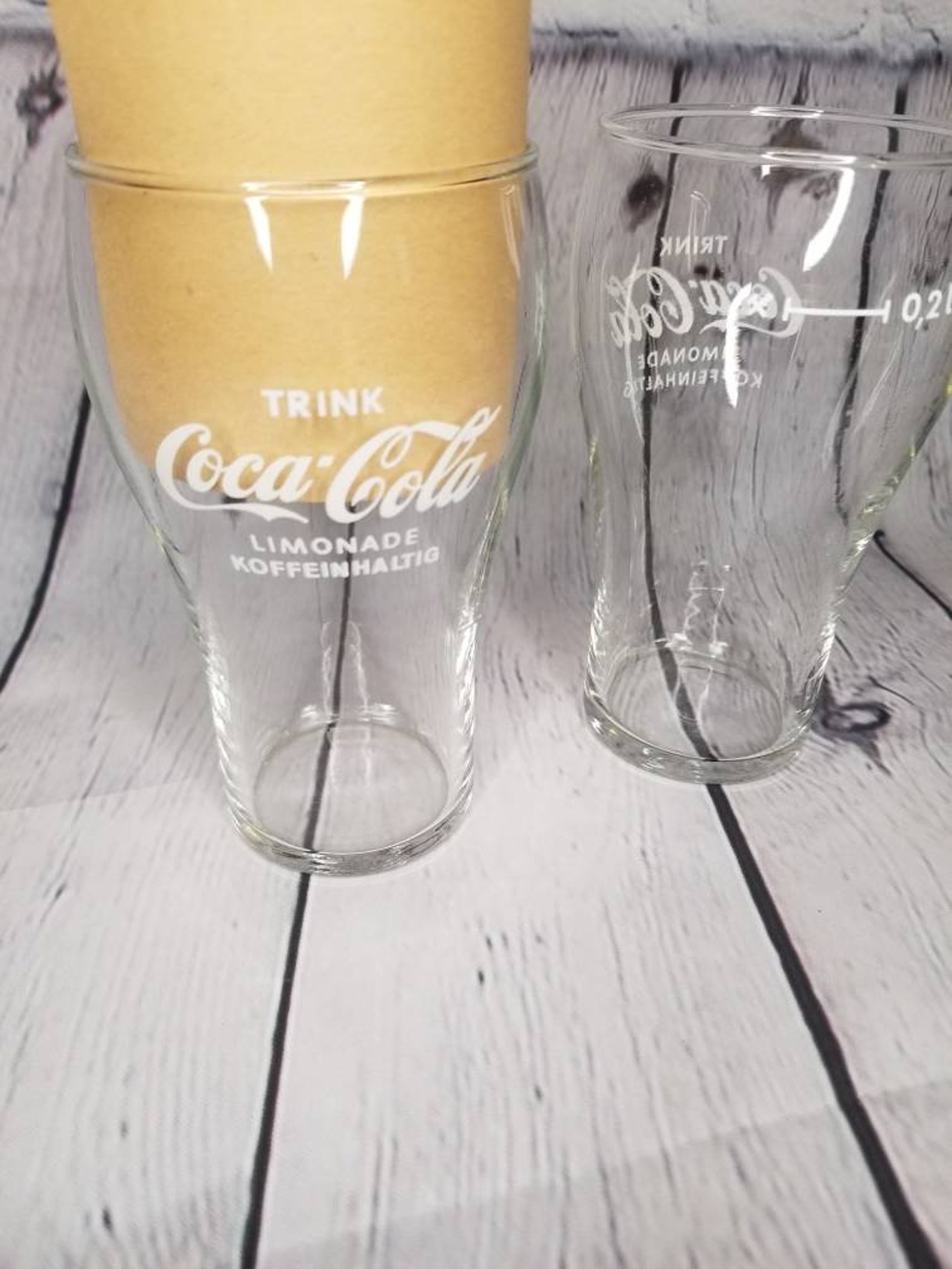 Vintage Fountains Style Coca Cola Glasses / German Coca Cola / Trink ...