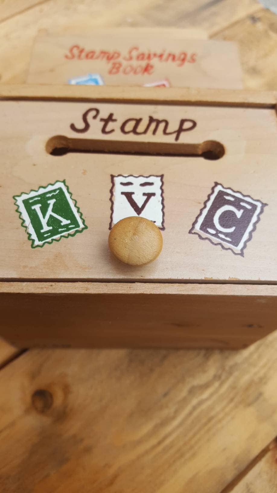 Vintage Stamp Savings Bank / Japan / Trading Stamp Storage Box / Office ...