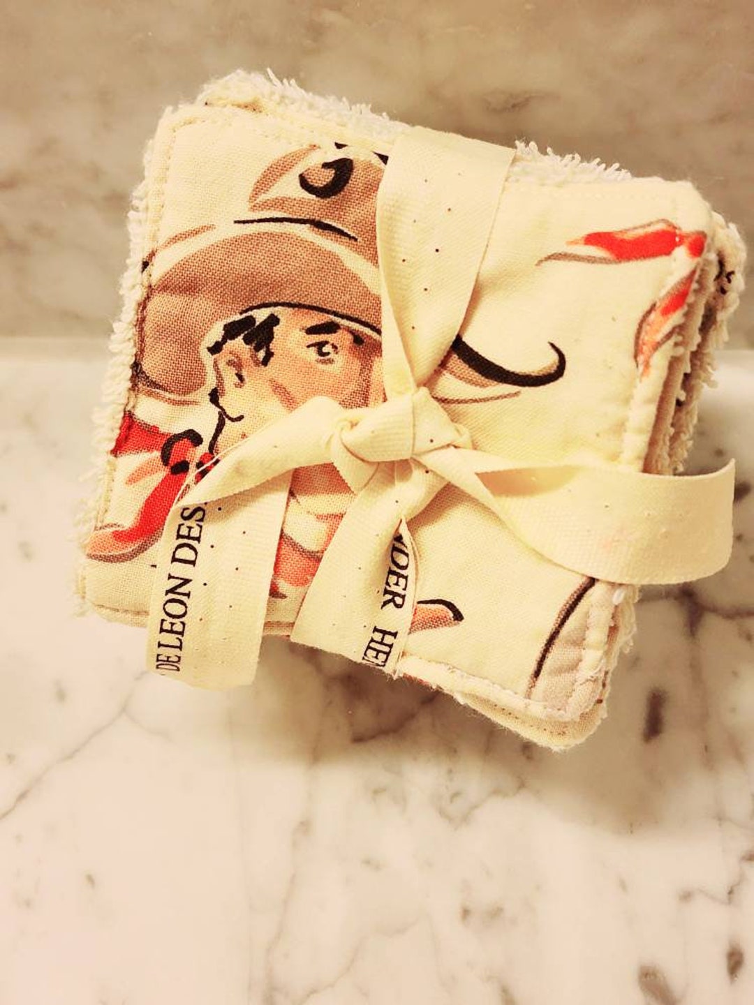 Reusable Facial Rounds / Drool Wipes / Face Wipes / Cowboy Make up ...